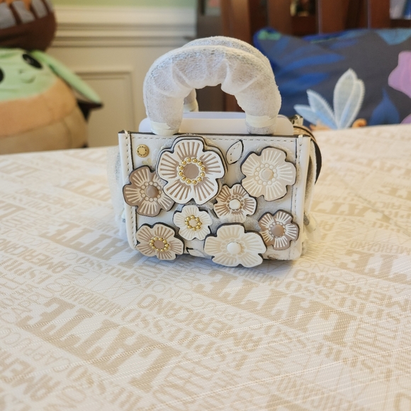 Coach | Accessories | Coach Tea Rose Mini Rogue Keychainprice Is Firm ...